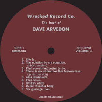 DAVE ARVEDON - The Best Of Dave Arvedon Volume 3 – Strangeworld Records