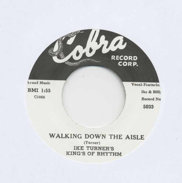 IKE TURNER – Boxtop / Walking Down The Aisle 7" – Strangeworld Records